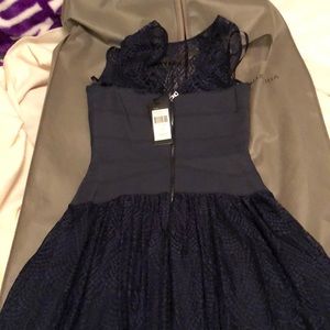 BCBG | Dresses | Bcbg Navy Cocktail Dress | Poshmark